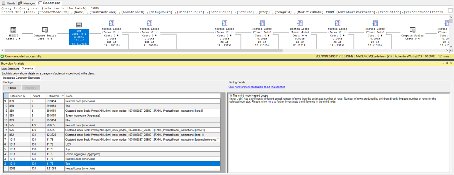 SQL Server execution plans: Reading and analyzing