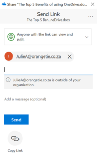 Benefits of using OneDrive for business