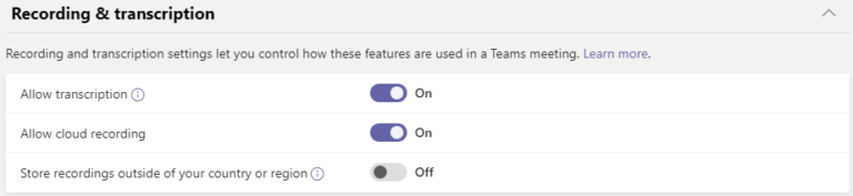 Microsoft Teams Meeting: Where is Your Content Stored?